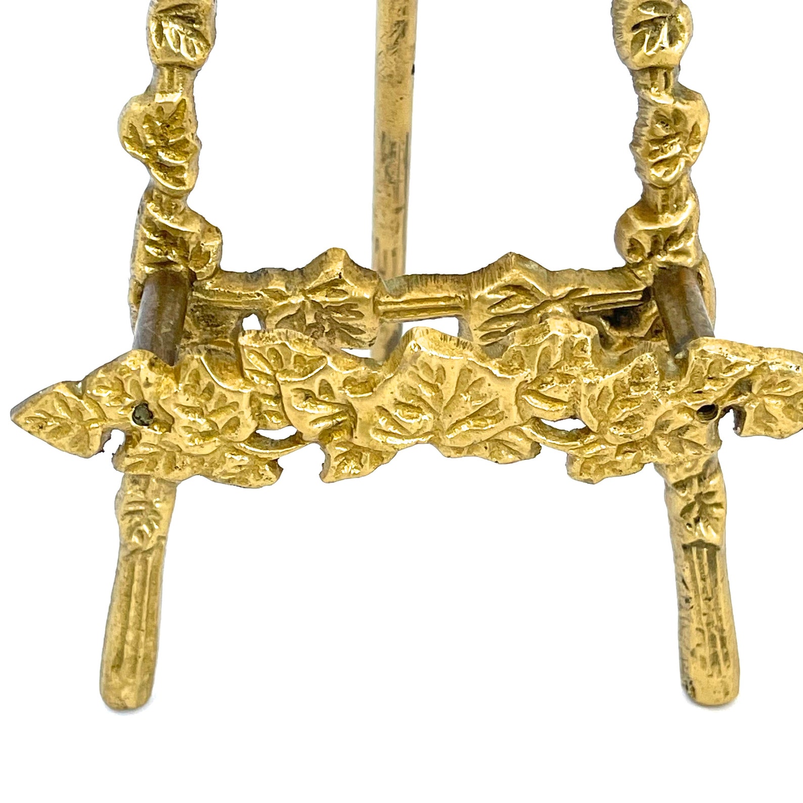 Vintage Brass Easel Book Stand Leaf Photo Stand Book Holder | Etsy