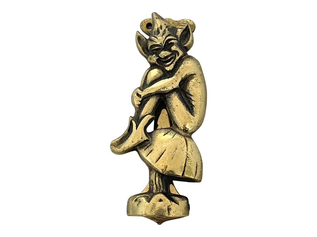 Vintage Dartmoor Pixie Door Knocker, Antique Brass Pixie Door Knocker ...