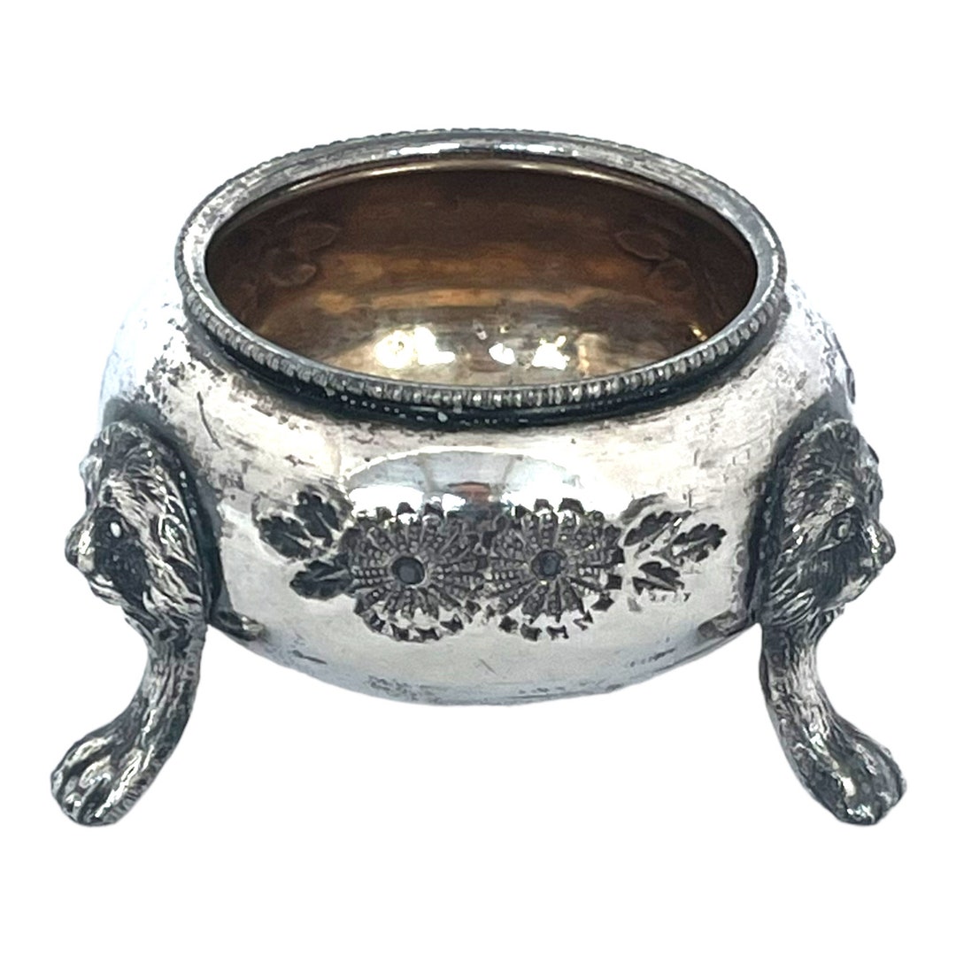Antique Silver Cauldron Salt Cellar Silver Cauldron Lion - Etsy