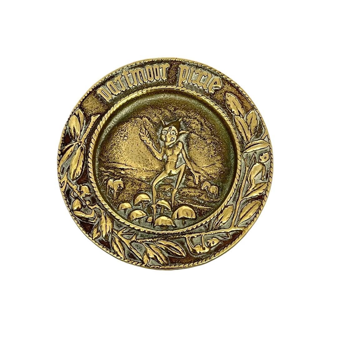 Vintage Brass Dartmoor Pixie Dish: Pagan Altar Plate - Etsy