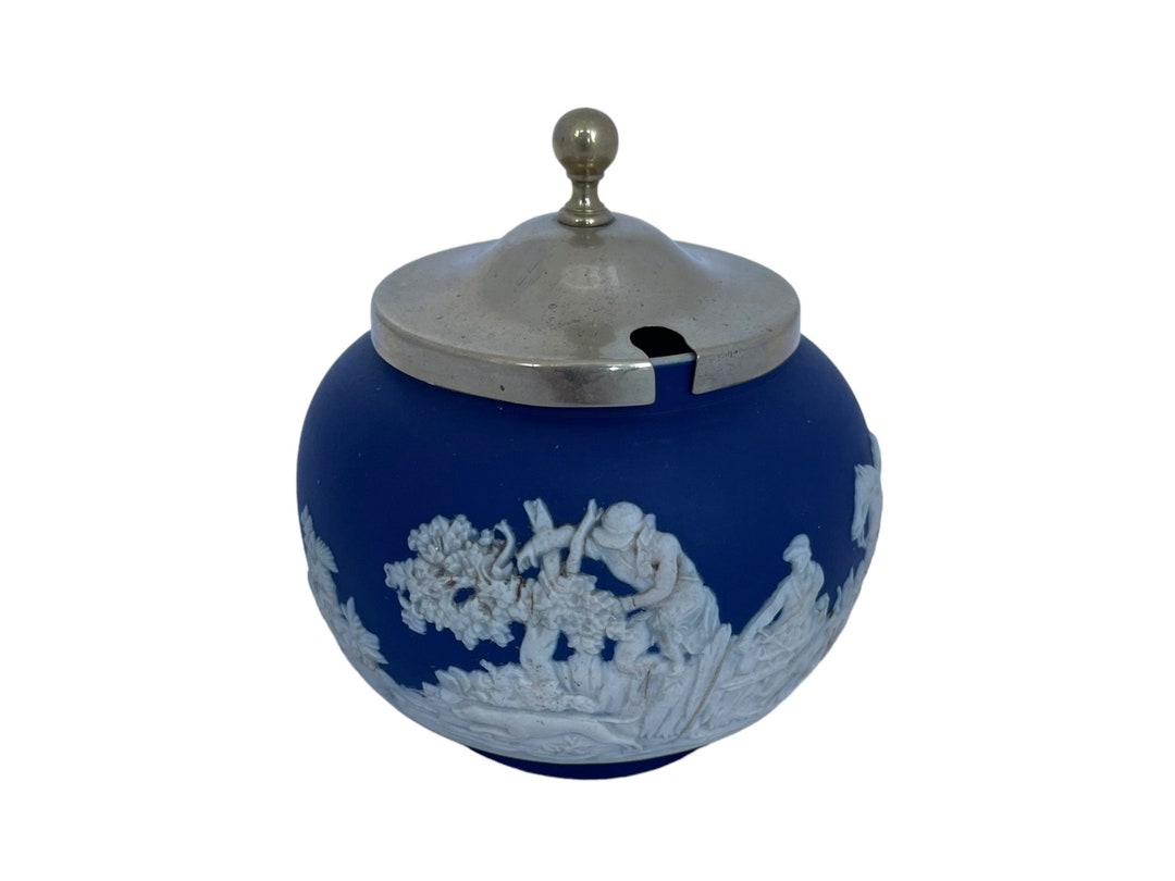 Vintage Adams Jasperware Sugar Bowl, William Adams Sugar Bowl With Lid ...