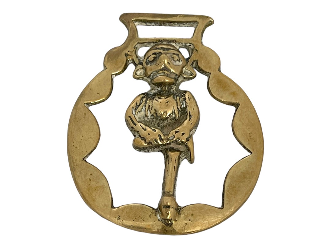 Vintage Lincoln Imp Horse Brass, Bras Devil Wall Hanging, Brass Elf ...
