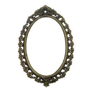 Vintage Brass Photo Frame, Art Nouveau Frame, Wall Hanging Baroque ...