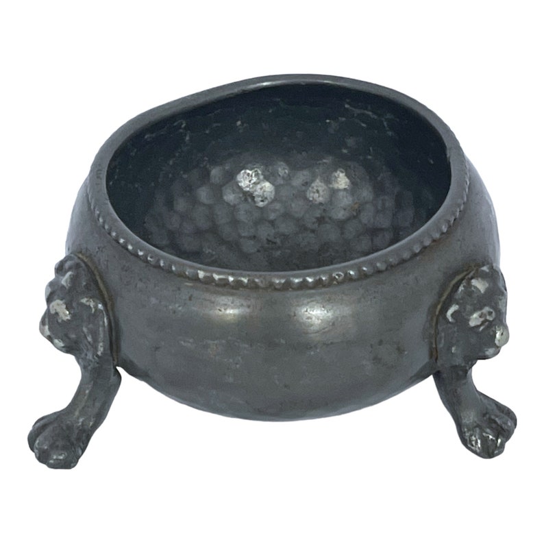 Antique Pewter Cauldron Salt Cauldron Wiccan Altar English - Etsy