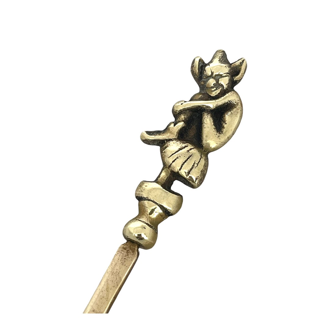 Vintage Brass Cornish Pixie Athame Ritual, Brass Pixie Letter Opener ...