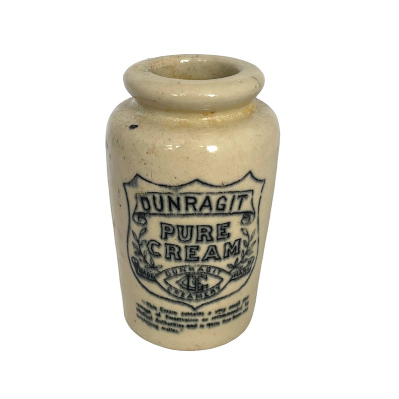 Vintage Dunragit Pure Cream Stoneware Pot Antique Stoneware - Etsy