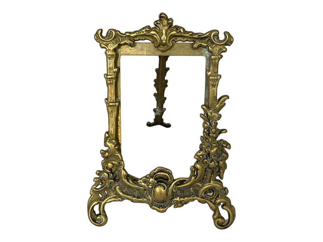 Vintage Brass Photo Frame, Art Nouveau Frame, Baroque Photo Frame ...