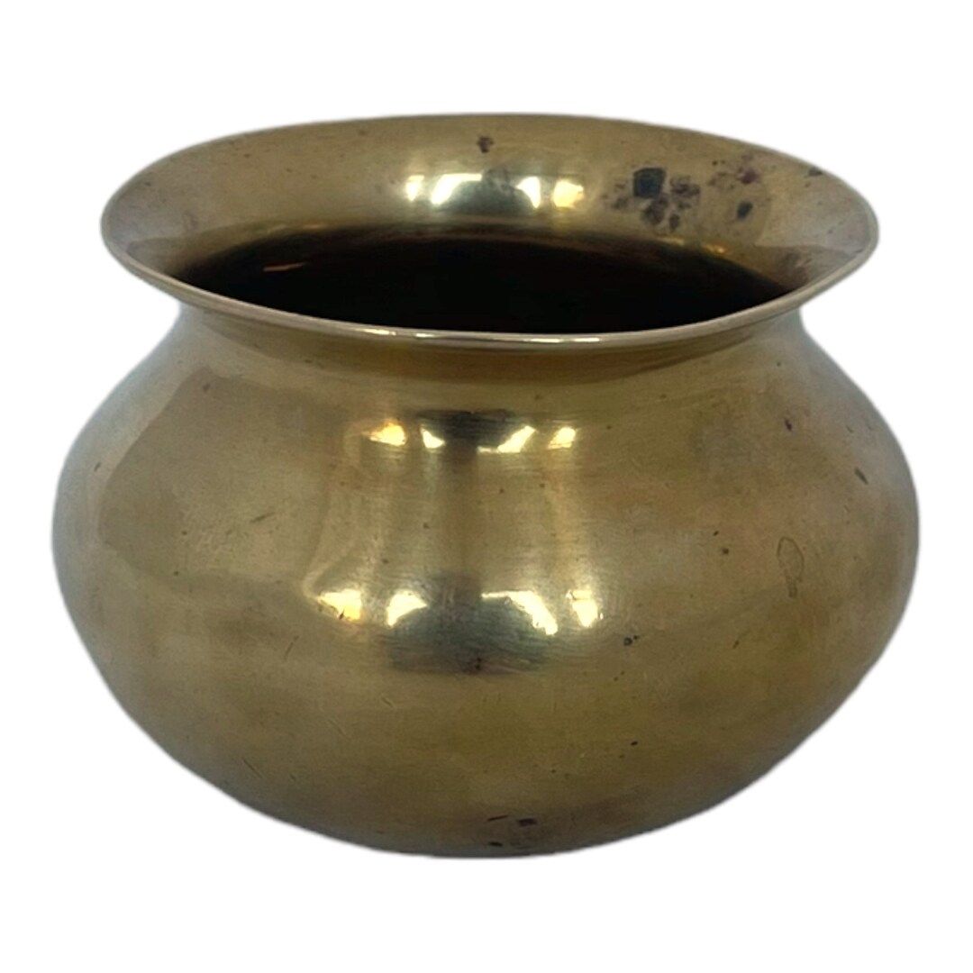 Vintage Mini Witches Cauldron, Small Rustic Brass Pot, Witchcraft Tools ...
