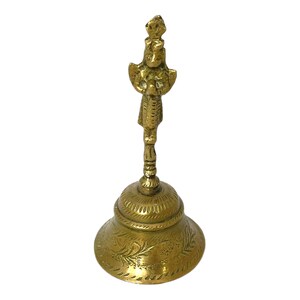 Vintage Brass Hanuman Bell Hindu Temple Hand Bell Hindu - Etsy