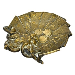 Vintage Brass Devil Dish Antique Coin Dish Card Gambling - Etsy