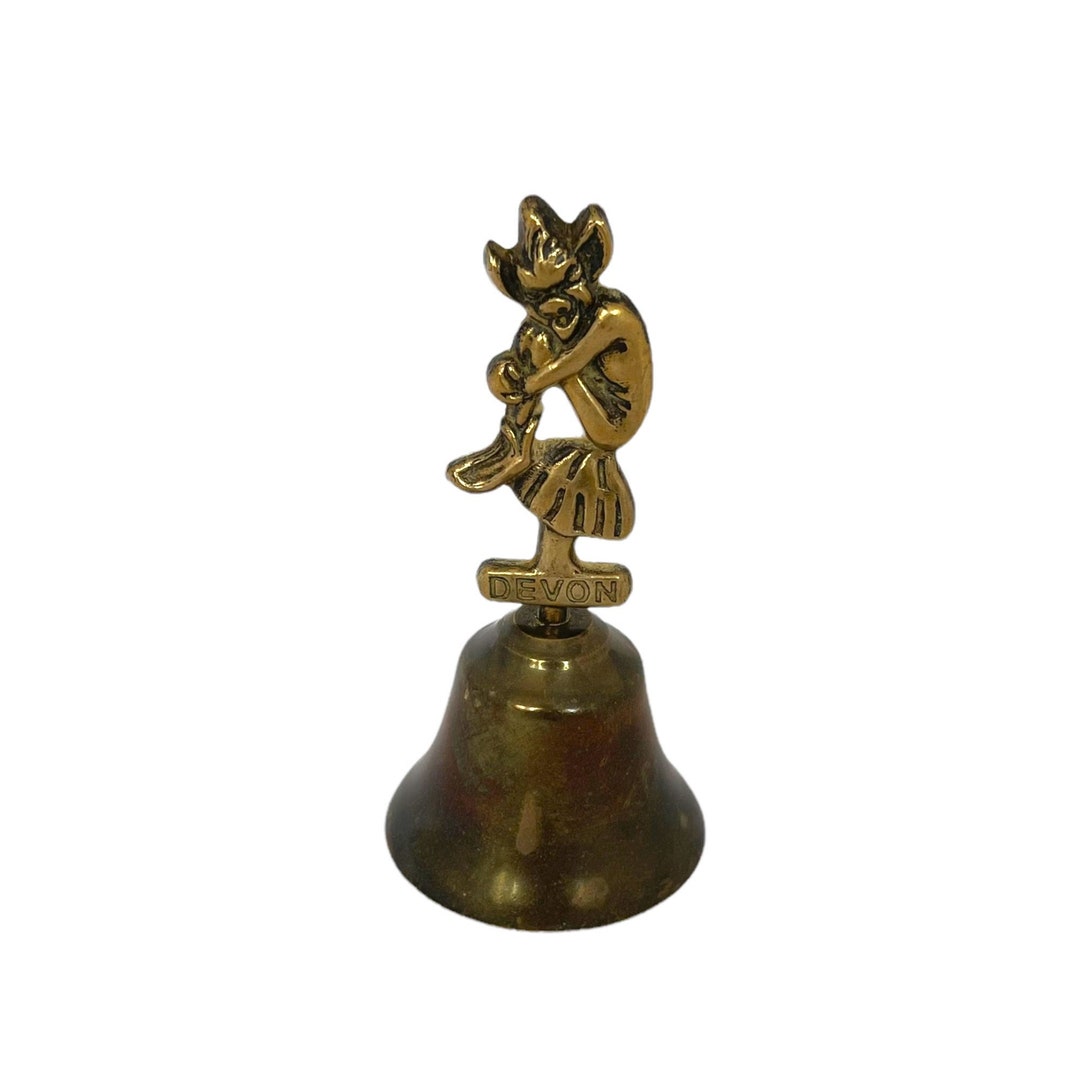 Vintage Pixie Brass Bell, Antique Devon Pisky, Hand Alter Bell, Wiccan ...