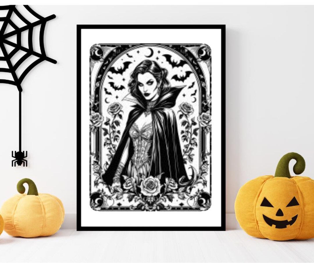 Female Vampire Sampler Cross Stitch Pattern - Etsy