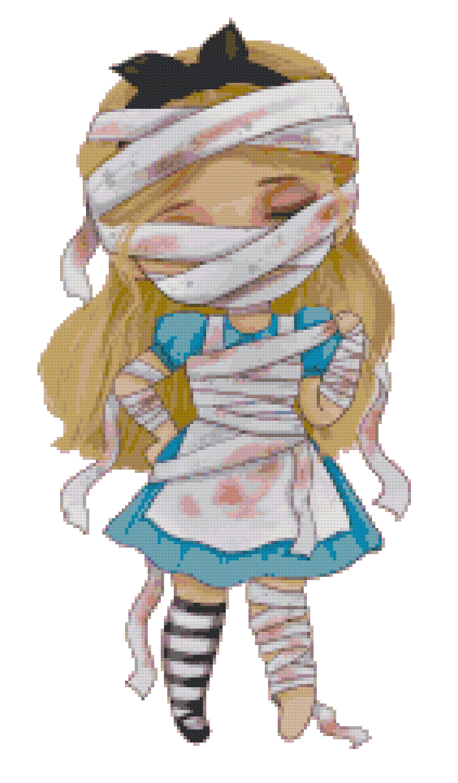 Alice Wonderland Mummy Cross Stitch Pattern Digital Download Pdf ...
