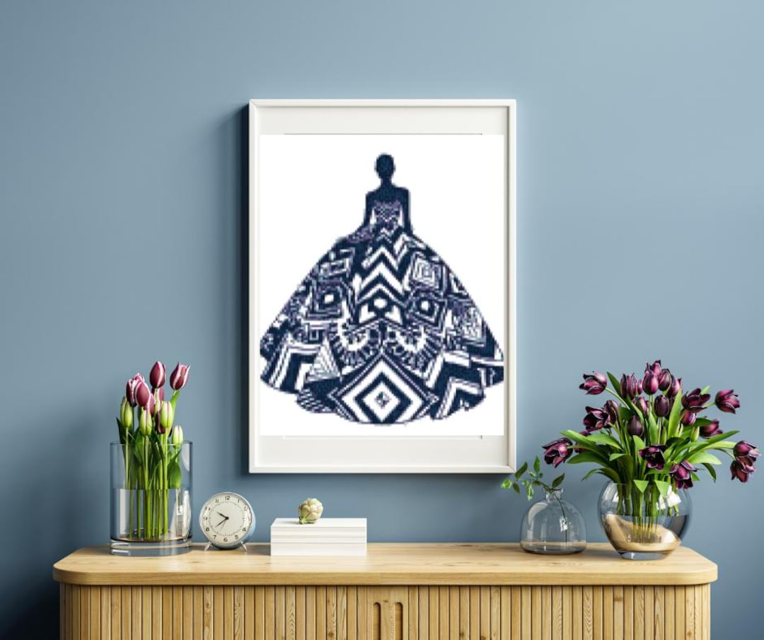The Dress Cross Stitch Pattern - Etsy