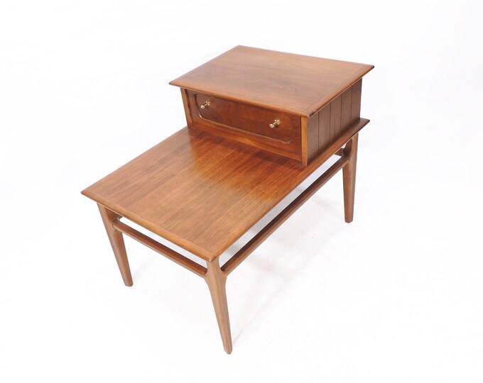 Vintage MCM Era Mersman Side End Table W Drawer - Etsy