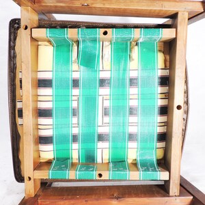 Modernist Era Gregson Brown Leather Seat Solid Wood Conference Armchair ...