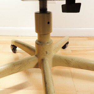 Modernist Steelcase Black Gold Dragonfly Fabric Adjustable Height ...