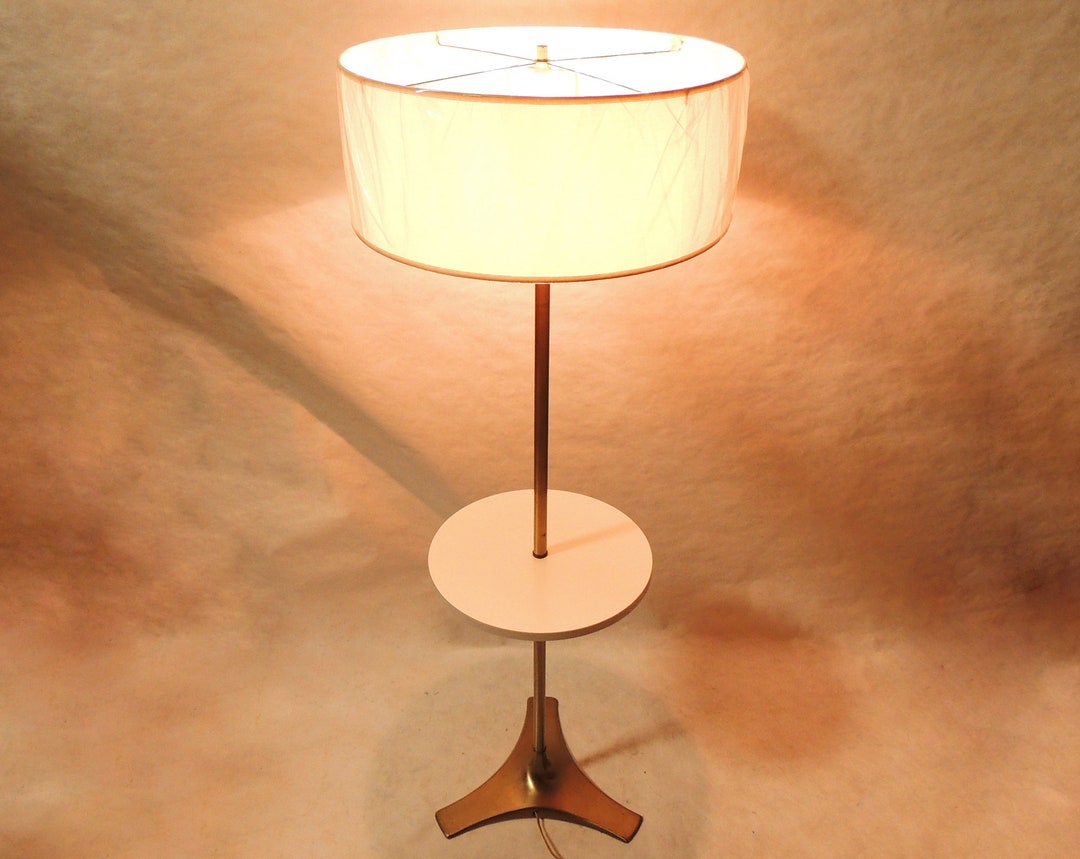 MCM Era Laurel Attributed Metal Formica Table Top Floor Lamp - Etsy