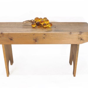 Vintage Rustic Handcrafted Solid Wood Farm Bench - Etsy