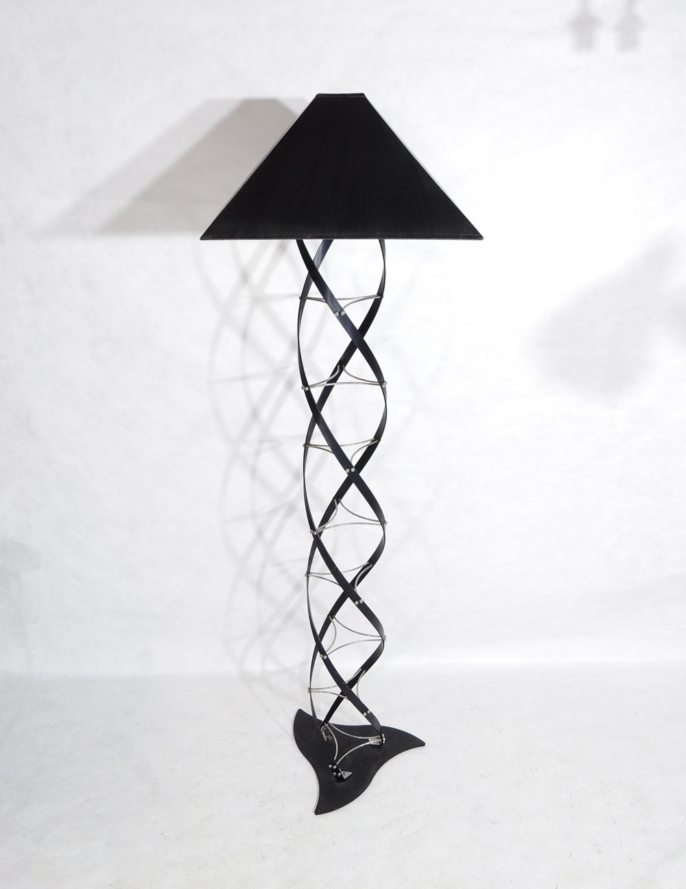 Postmodern Black Metal Spiral CD Rack Sculpture 57 Tall | Etsy