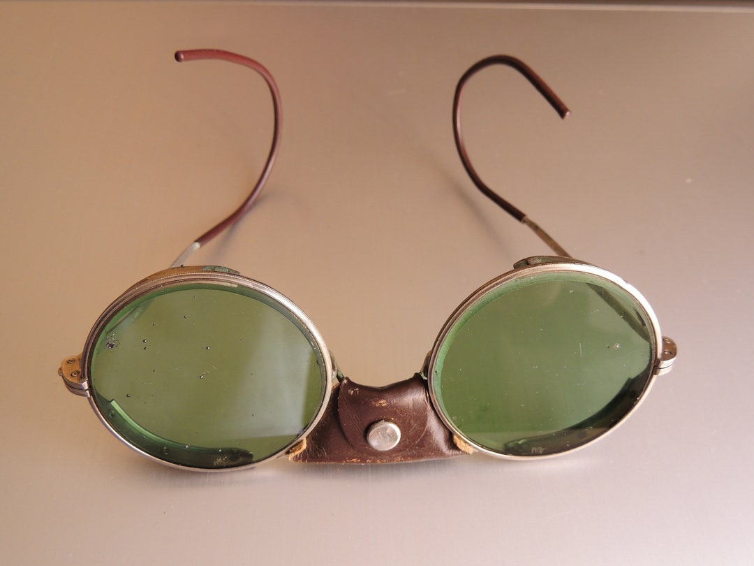 Vintage AO Machinist Green Lens Insulated Cables Metal Steampunk ...