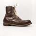 Vintage Rustic American Made Brown Leather Work Boots Armortred Hypalon ...