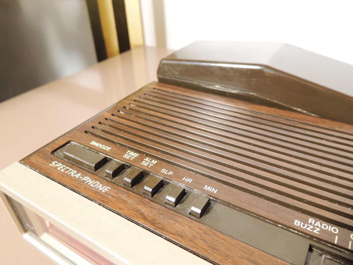 Collectible Vintage Spectra Phone Alarm Clock AM/FM Radio - Etsy