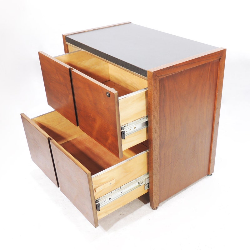 Walnut File Cabinet - Etsy