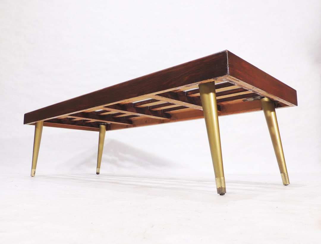 Modernist Design MCM Era Wood Bench Table - Etsy