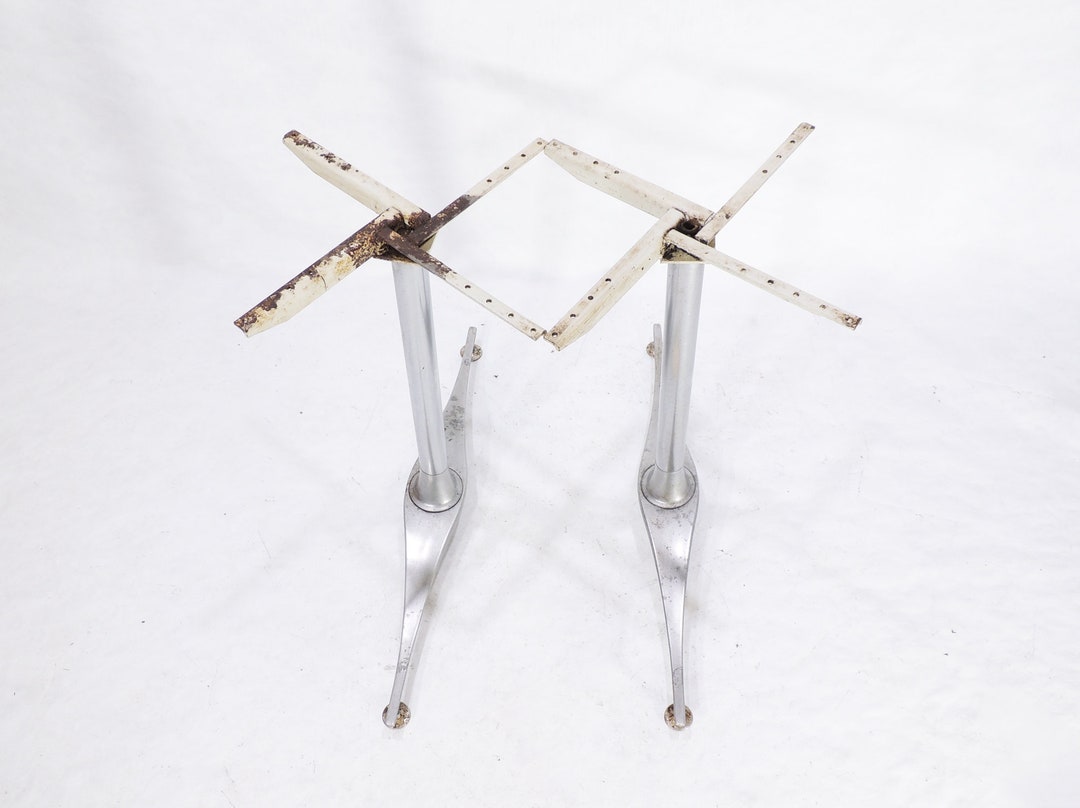 Set of 2 MCM Era Herman Miller Style Large Dining Table Bases - Etsy