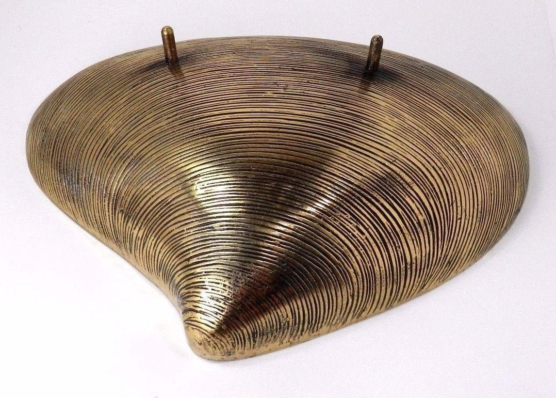 Modernist Era Hollywood Regency Metal Seashell Gilt Decorated | Etsy