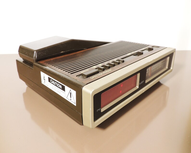 Collectible Vintage Spectra Phone Alarm Clock AM/FM Radio - Etsy