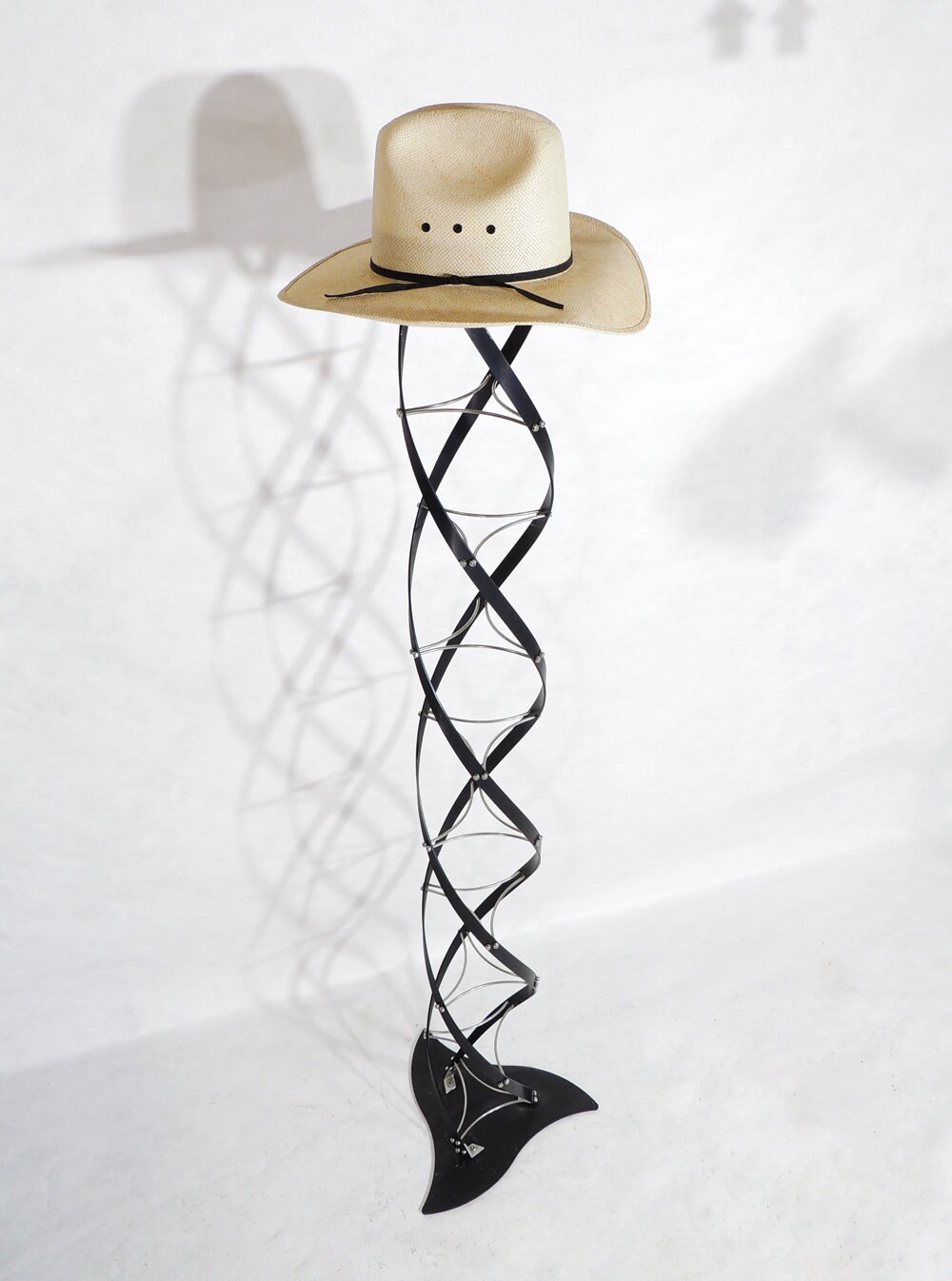 Postmodern Black Metal Spiral CD Rack Sculpture 57 Tall | Etsy