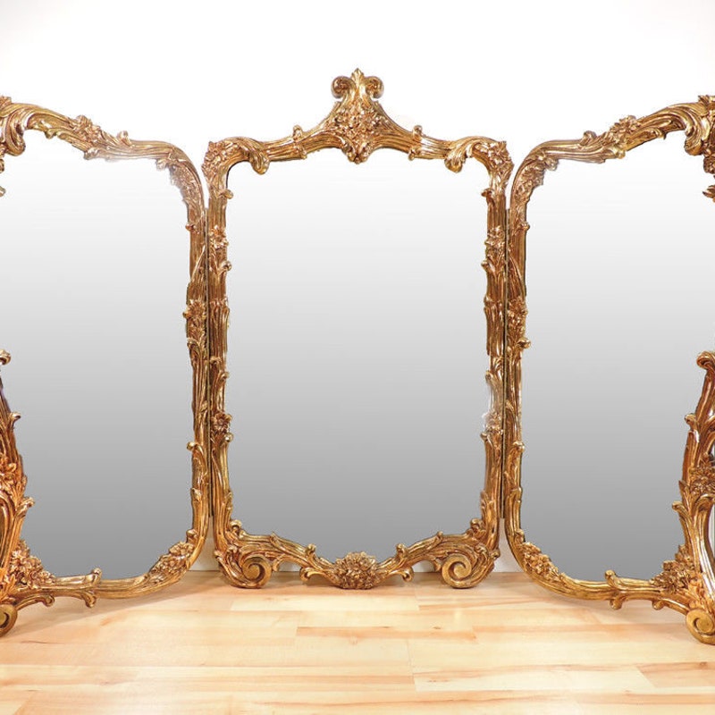 Antique Mirror Panel - Etsy