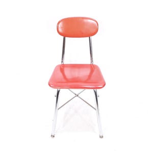 MCM Era Ivy League School Furniture Red Metal Desk Chair - Etsy