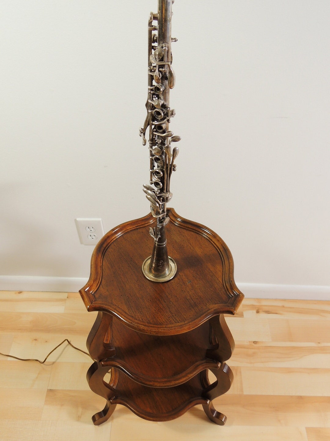 Rare Vintage Stanton Shelf Flute Clarinet Table Victorian Style Floor ...