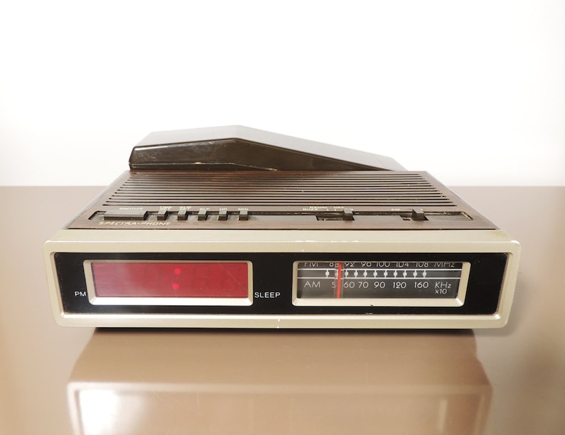 Collectible Vintage Spectra Phone Alarm Clock AM/FM Radio - Etsy