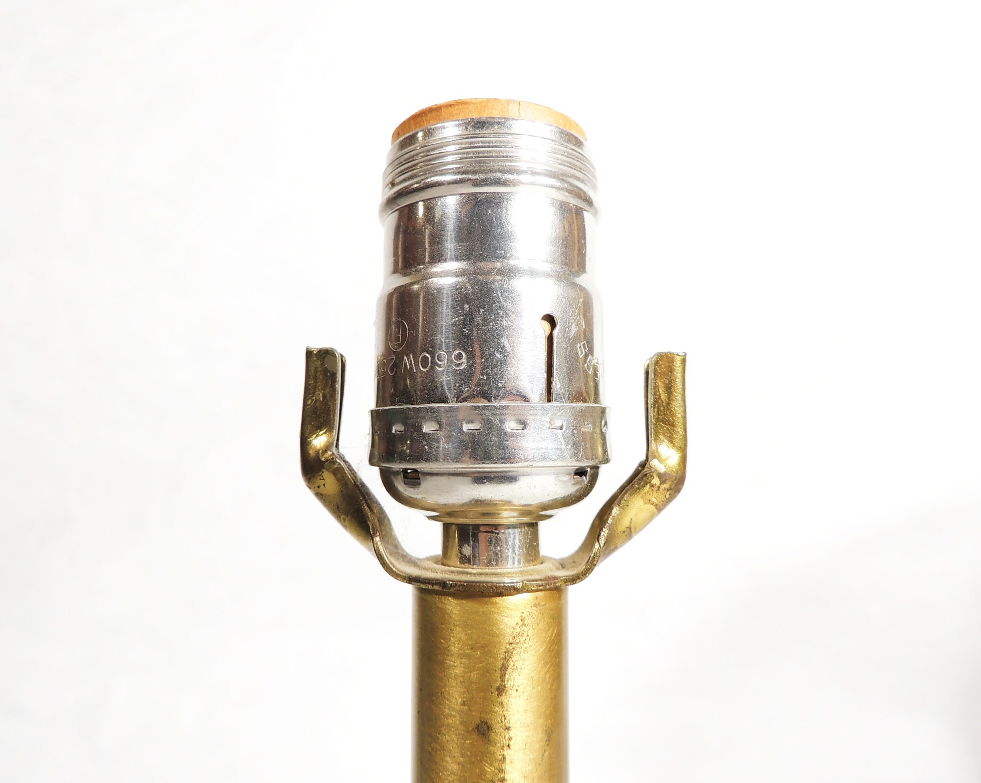 Mid Century Modern Era Elegant Wood Brass Metal Desk Table | Etsy