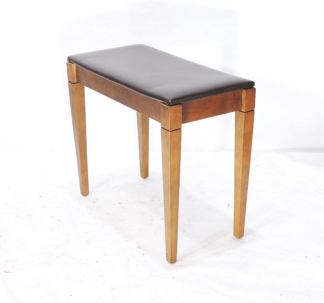 Vintage Mid Century Kimball Wood Piano Stool Bench - Etsy