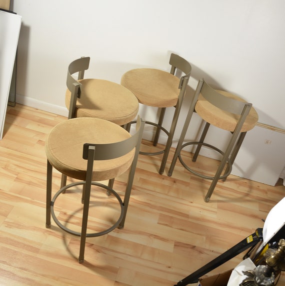 Contemporary Gibo Metal Countertop Bar Stool Chair - Etsy