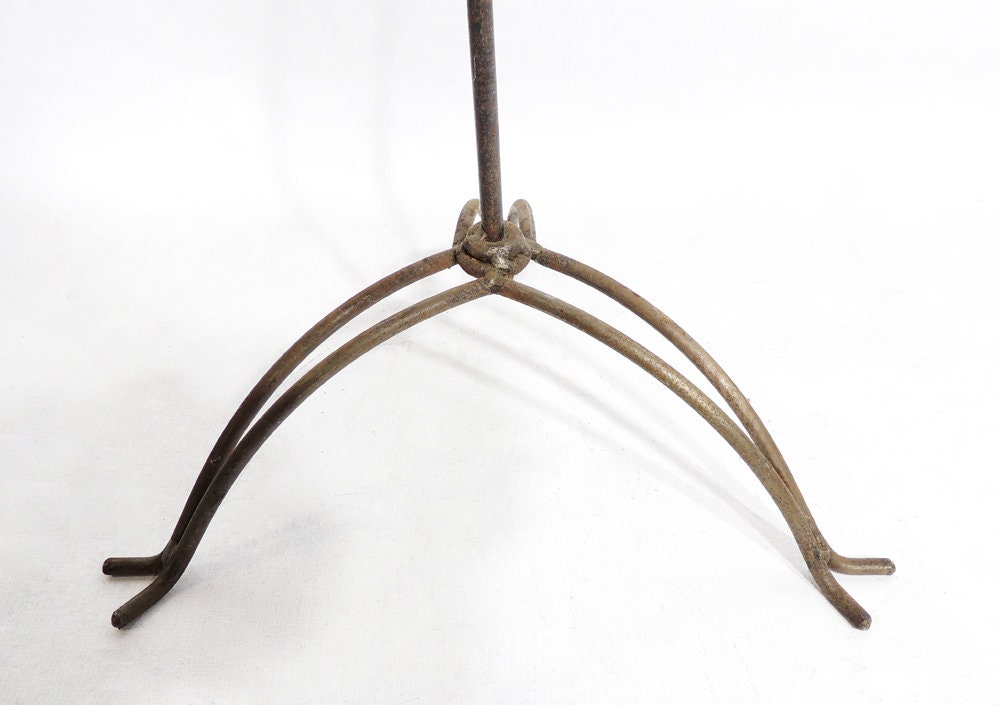 Vintage Handcrafted Metal Wire Candle Holder Large Leaf Tree Rustic ...