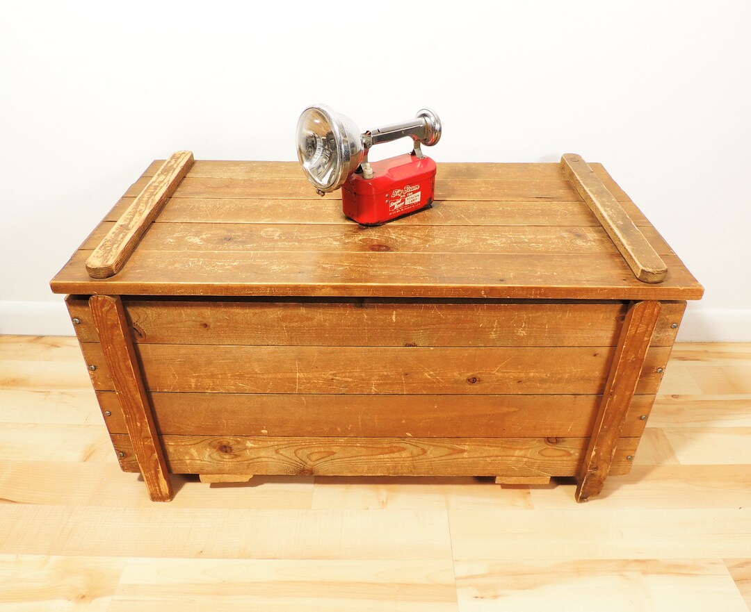 Vintage Rustic Wood Cabin Organizer Storage Chest - Etsy