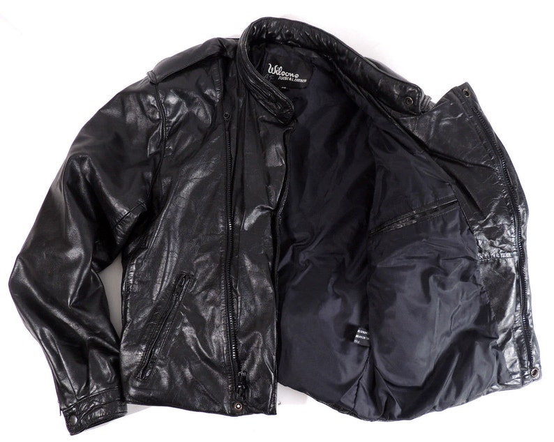 Vintage Wilson Cafe Racer Motorcycle Jacket mens size M | Etsy