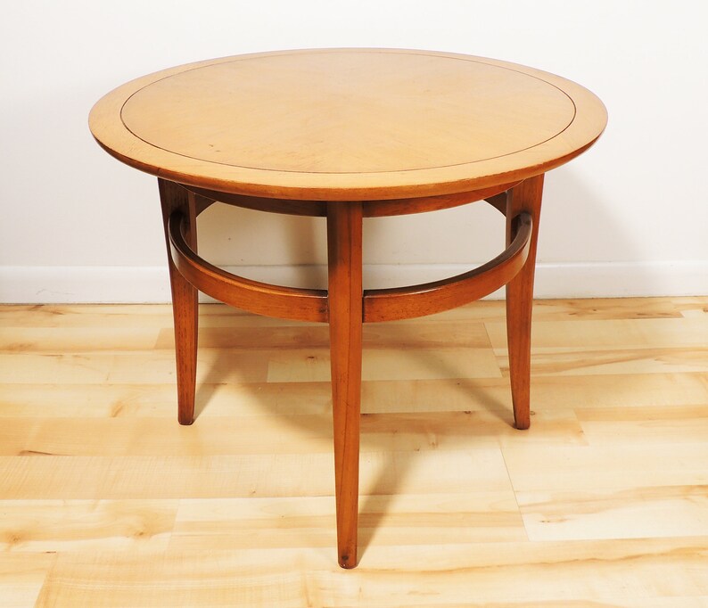 Vintage Drexel Meridian Round Side End Table Stand - Etsy