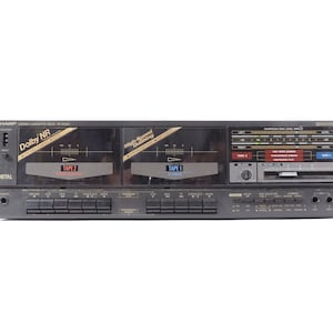 Collectible Vintage SHARP Dual Cassette Deck Player - Etsy