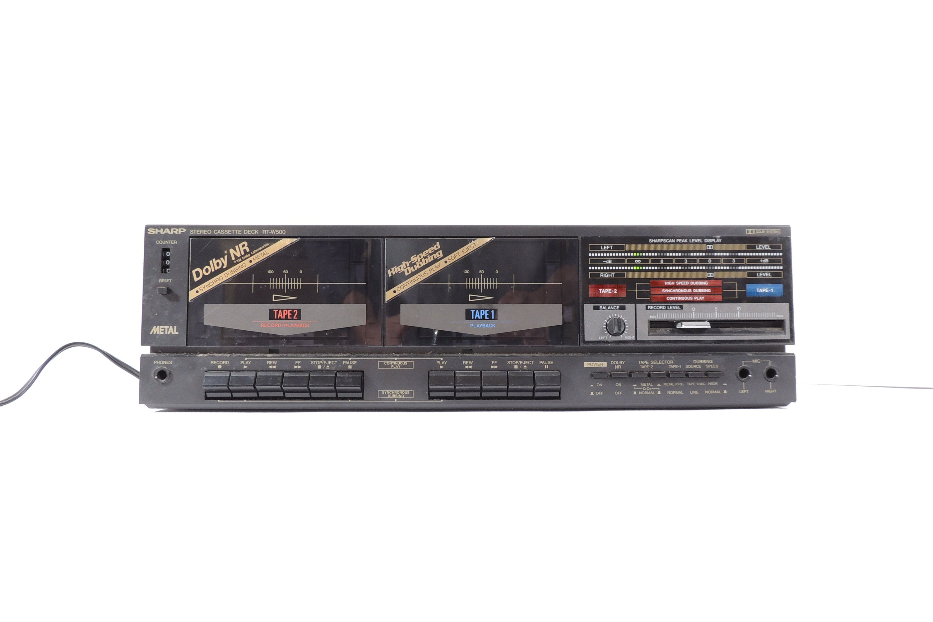 Collectible Vintage SHARP Dual Cassette Deck Player - Etsy