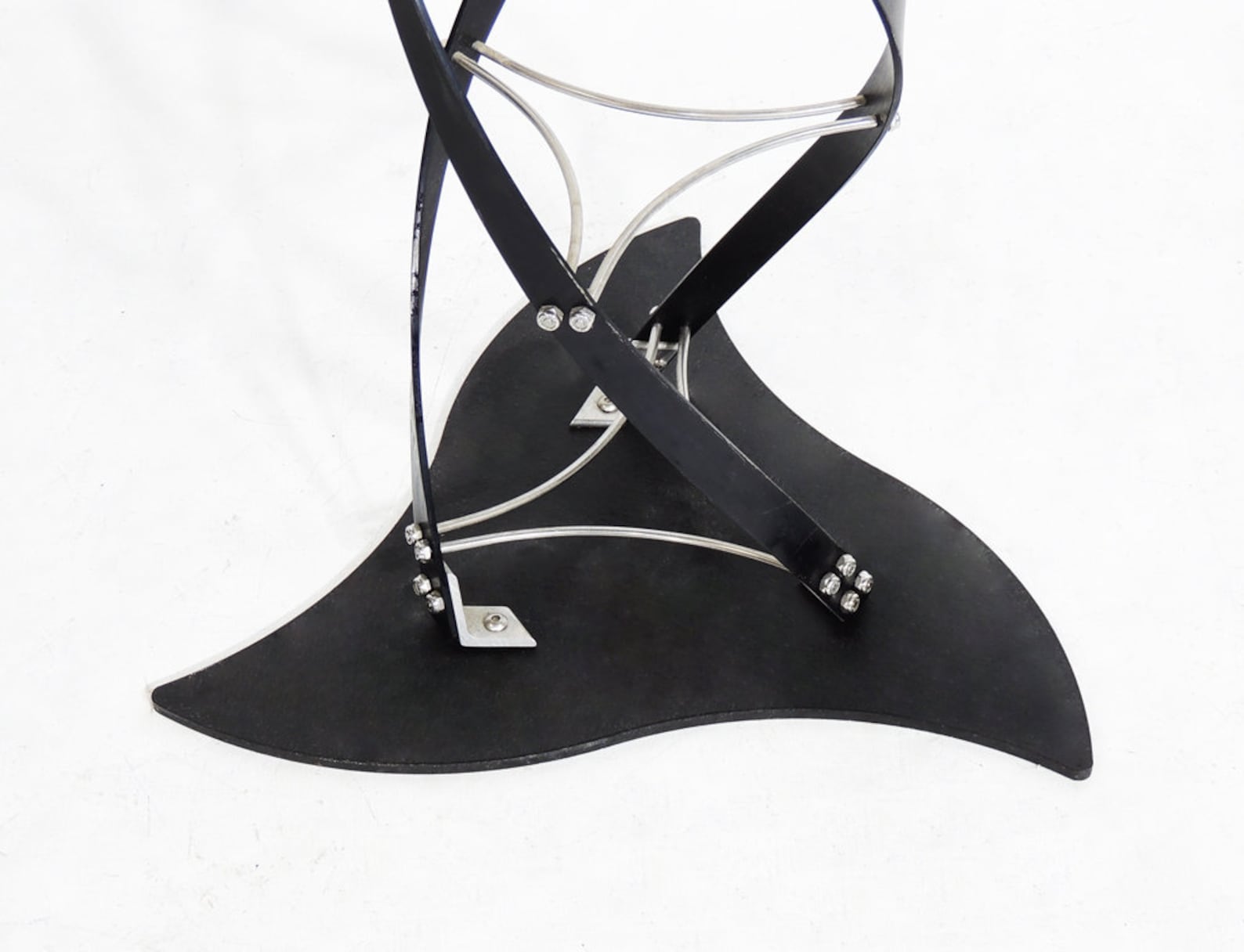 Postmodern Black Metal Spiral CD Rack Sculpture 57 Tall | Etsy