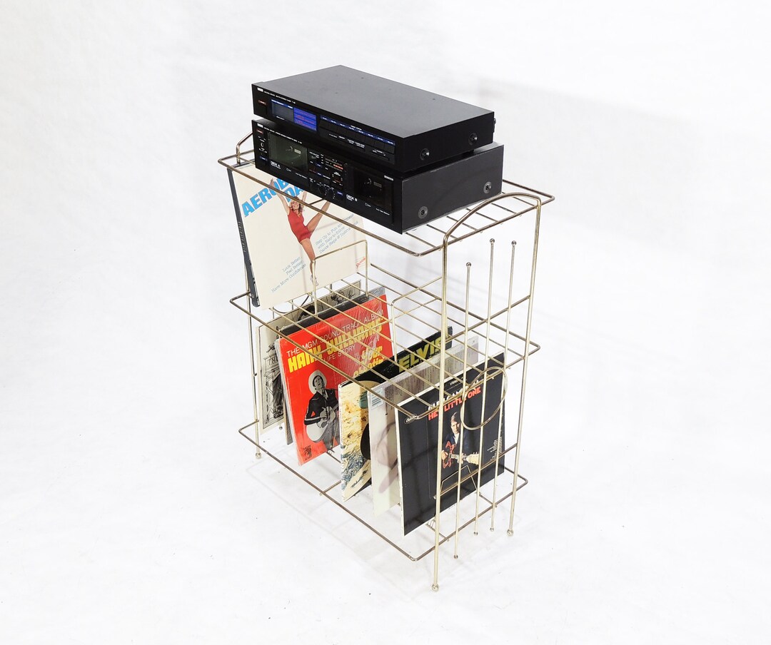 MCM Era Minimalist Metal Media Console Vinyl Record Magazine Rack - Etsy