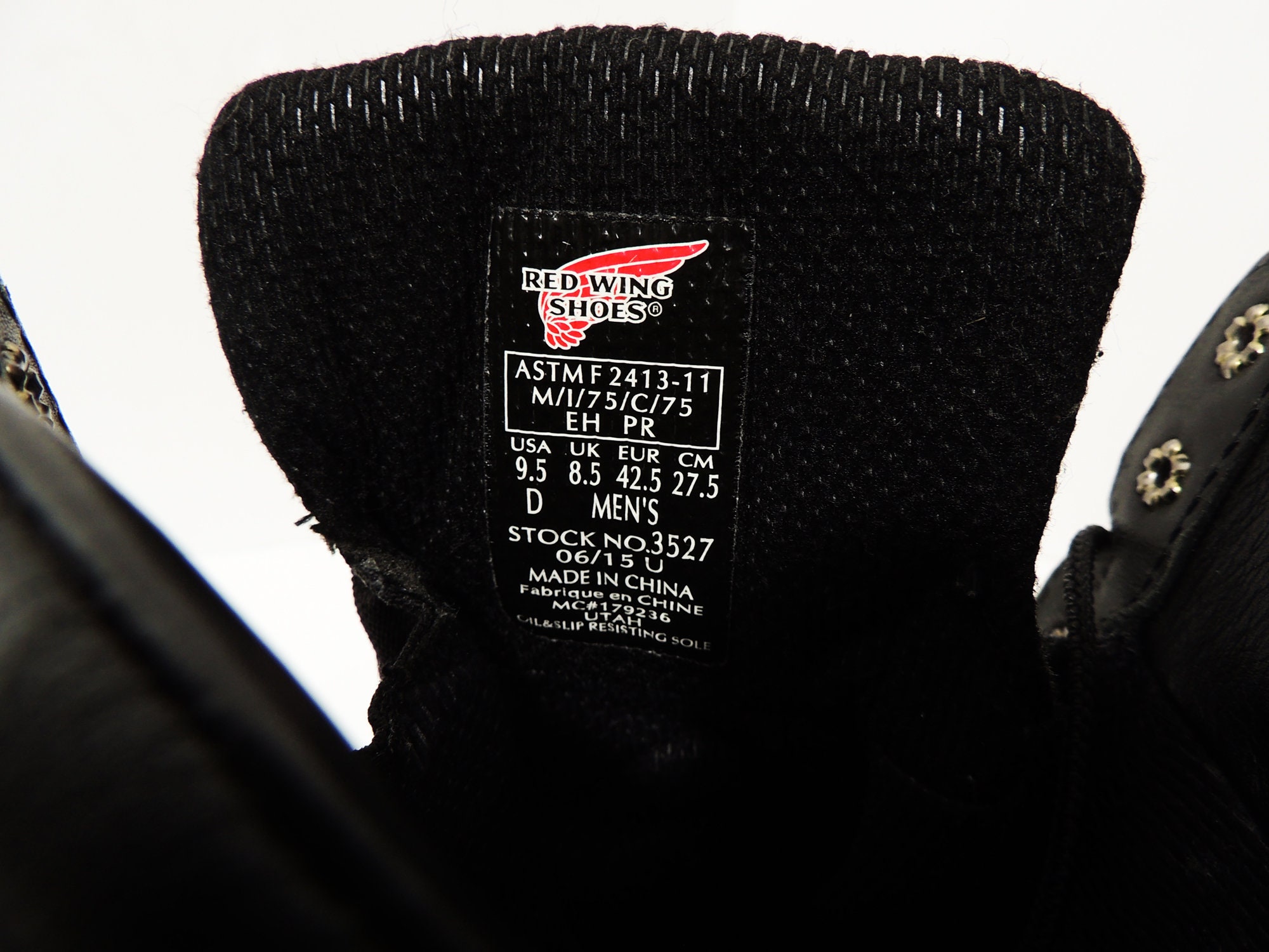 Original Red Wing Shoes 3527 Black Vibram Sole Gore-tex Steel | Etsy