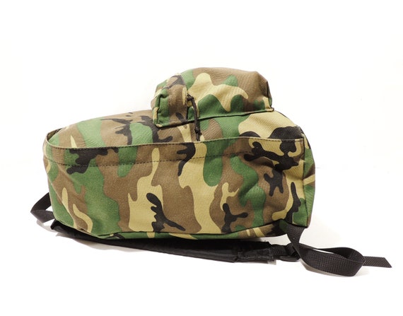 Vintage FIELDLINE Backpack Old school Woodland Camo - Gem